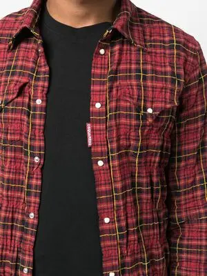 Dsquared2 Checked Cotton-blend Shirt