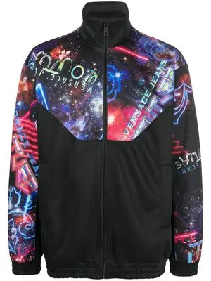 Versace Logo Digital-print Bomber Jacket