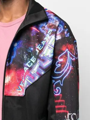 Versace Logo Digital-print Bomber Jacket