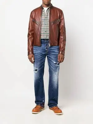 Dsquared2 Checked Cotton-blend Shirt