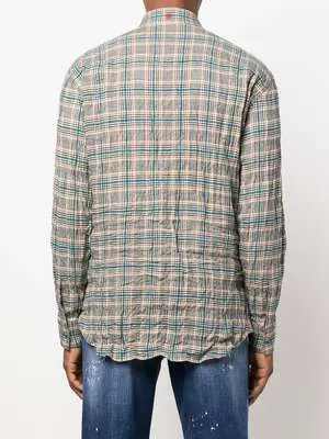 Dsquared2 Checked Cotton-blend Shirt