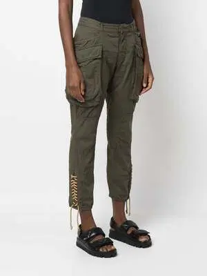 Dsquared2 Stretch-cotton Lace-up Detail Cargo Trousers