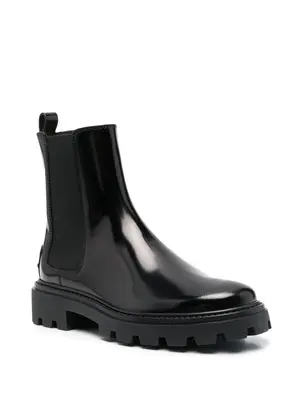 TOD'S Studded Chelsea Boots - Black