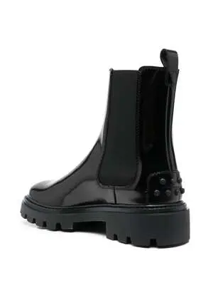 TOD'S Studded Chelsea Boots - Black