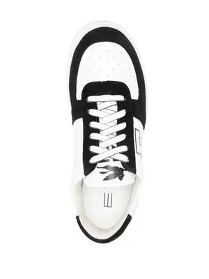 Etro Logo-print Leather Sneakers - Black