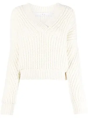 IRO PARIS IRO Chunky-Knit V-Neck Jumper