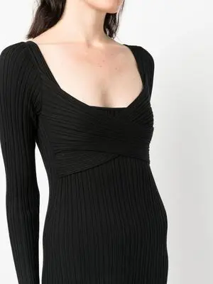 IRO PARIS Ribbed-knit Midi Dress