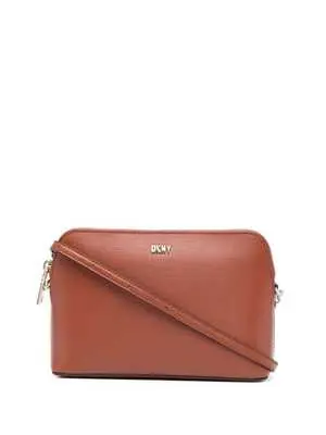 Dkny Logo-lettering Leather Cross-body Bag