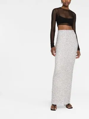 Coperni Crystal-embellished Maxi Skirt