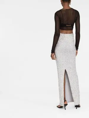 Coperni Crystal-embellished Maxi Skirt