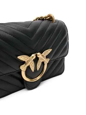 Pinko Quilted Lovebird Shoulder Bag