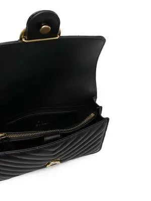 Pinko Quilted Lovebird Shoulder Bag