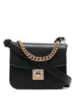 MAISON MARGIELA Lock Leather Shoulder Bag - Black