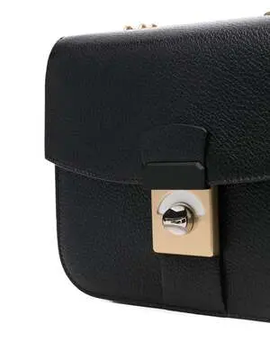 MAISON MARGIELA Lock Leather Shoulder Bag - Black