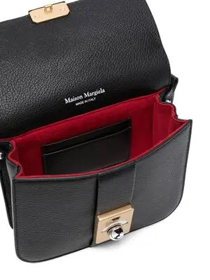 MAISON MARGIELA Lock Leather Shoulder Bag - Black