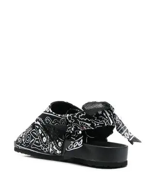 ARIZONA LOVE Bandana Sandals - Black