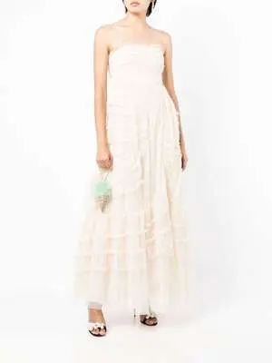 NEEDLE & THREAD Ruffled Detail Sleeveless Dress