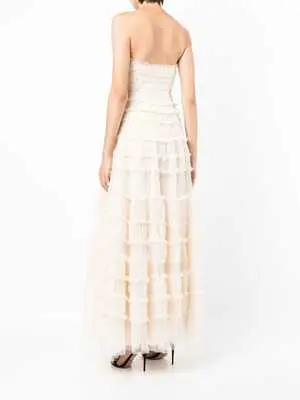NEEDLE & THREAD Ruffled Detail Sleeveless Dress