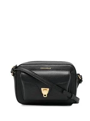 COCCINELLE Beat Leather Crossbody Bag - Black