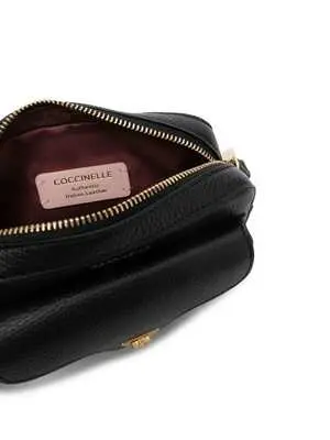 COCCINELLE Beat Leather Crossbody Bag - Black