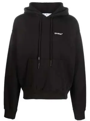Off-White Caravaggio Print Hooded Sweatshirt - Black