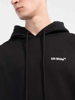 Off-White Caravaggio Print Hooded Sweatshirt - Black