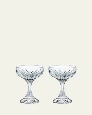 THE MARTHA, BY BACCARAT Massena Coupe Glasses, Set Of 2 - Clear