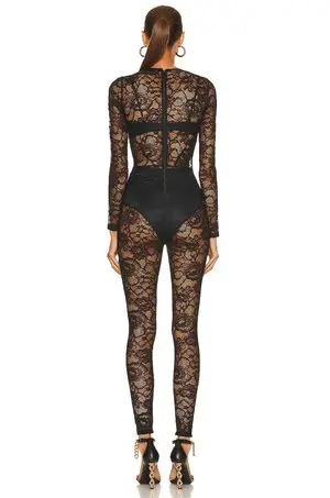 FLEUR DU MAL Lace Catsuit