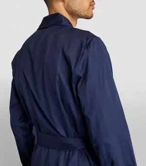 Derek Rose Satin Striped Robe