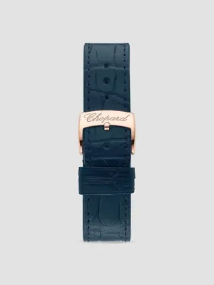 Chopard Happy Sport 18k Rose Gold, Diamond, & Alligator Leather Chronograph Watch