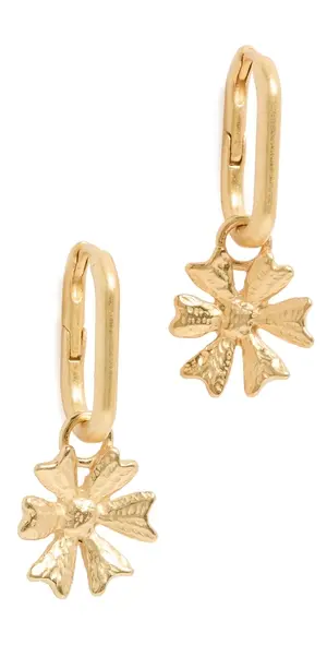 Madewell Daisy Carabiner Huggie Hoop Earrings