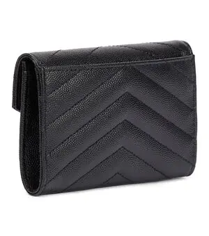 Saint Laurent Monogram Small Leather Wallet