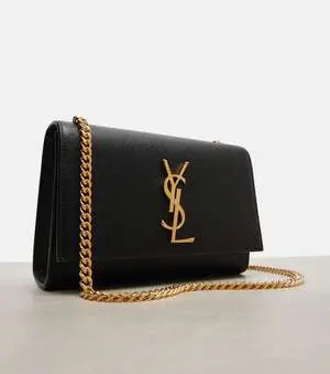 Saint Laurent Kate Small Leather Shoulder Bag - Black