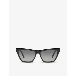 Saint Laurent Sl M103 Rectangular Cat-eye Sunglasses - Black