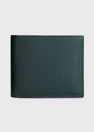 VALEXTRA Leather V-cut Bifold Wallet Valextra