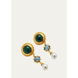 BEN-AMUN Stone Clip-on Earrings
