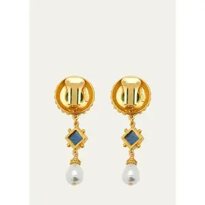 BEN-AMUN Stone Clip-on Earrings