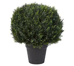 NATURE SPRING 23' Faux Cypress Topiary Ball - One-color