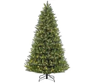 PULEO INTERNATIONAL Puleo 9' Pre-lit Glacier Fir Artificial Christm As Tree - One-color