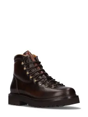 Brunello Cucinelli Leather Lace-up Boots