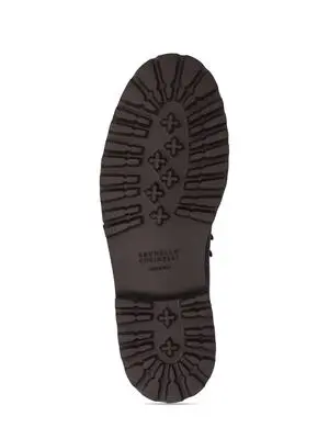 Brunello Cucinelli Leather Lace-up Boots