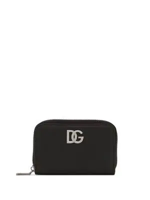 Dolce & Gabbana Dg-logo Leather Wallet - Black