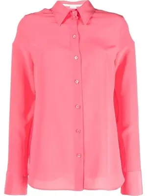 Stella McCartney Long-sleeve Silk Shirt - Pink
