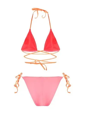 NOIRE SWIMWEAR Wrap Bikini Set - Pink
