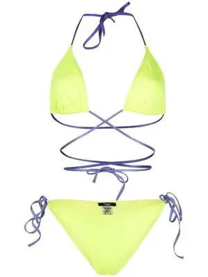 NOIRE SWIMWEAR Tanning Wraparound Bikini - Yellow