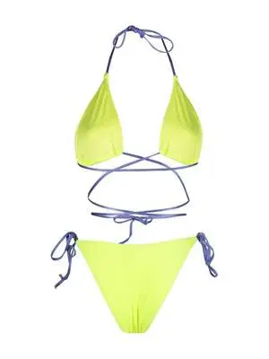 NOIRE SWIMWEAR Tanning Wraparound Bikini - Yellow