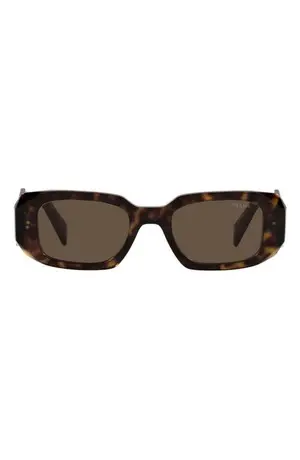 Prada Prada 51mm Rectangular Sunglasses Tortoise/brown