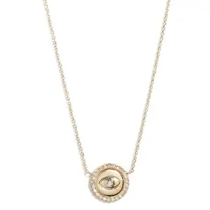 Anzie Royale Evil Eye Diamond Necklace - Gold/ Diamond