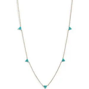 Anzie Cleo Station Necklace - Turquoise