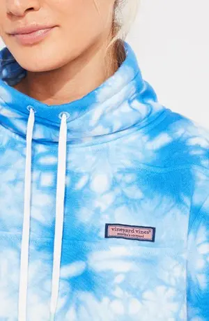 Vineyard Vines Tie Dye Funnel Neck Pullover